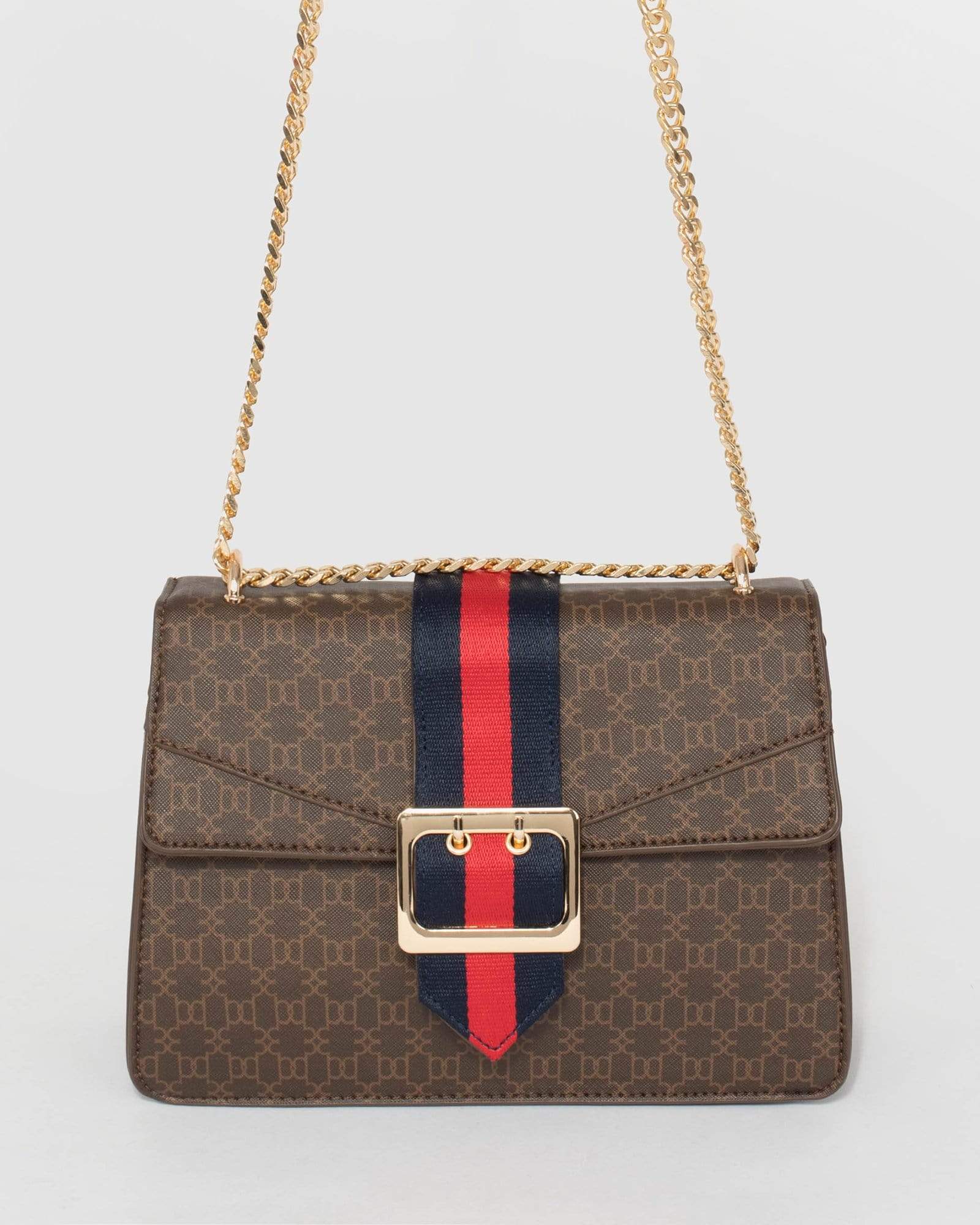 Monogram Buckle Crossbody Bag