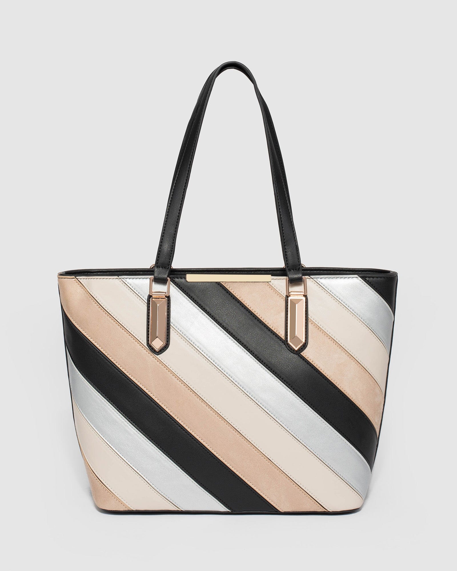 Multi Colour Domi Panel Tote Bag Online