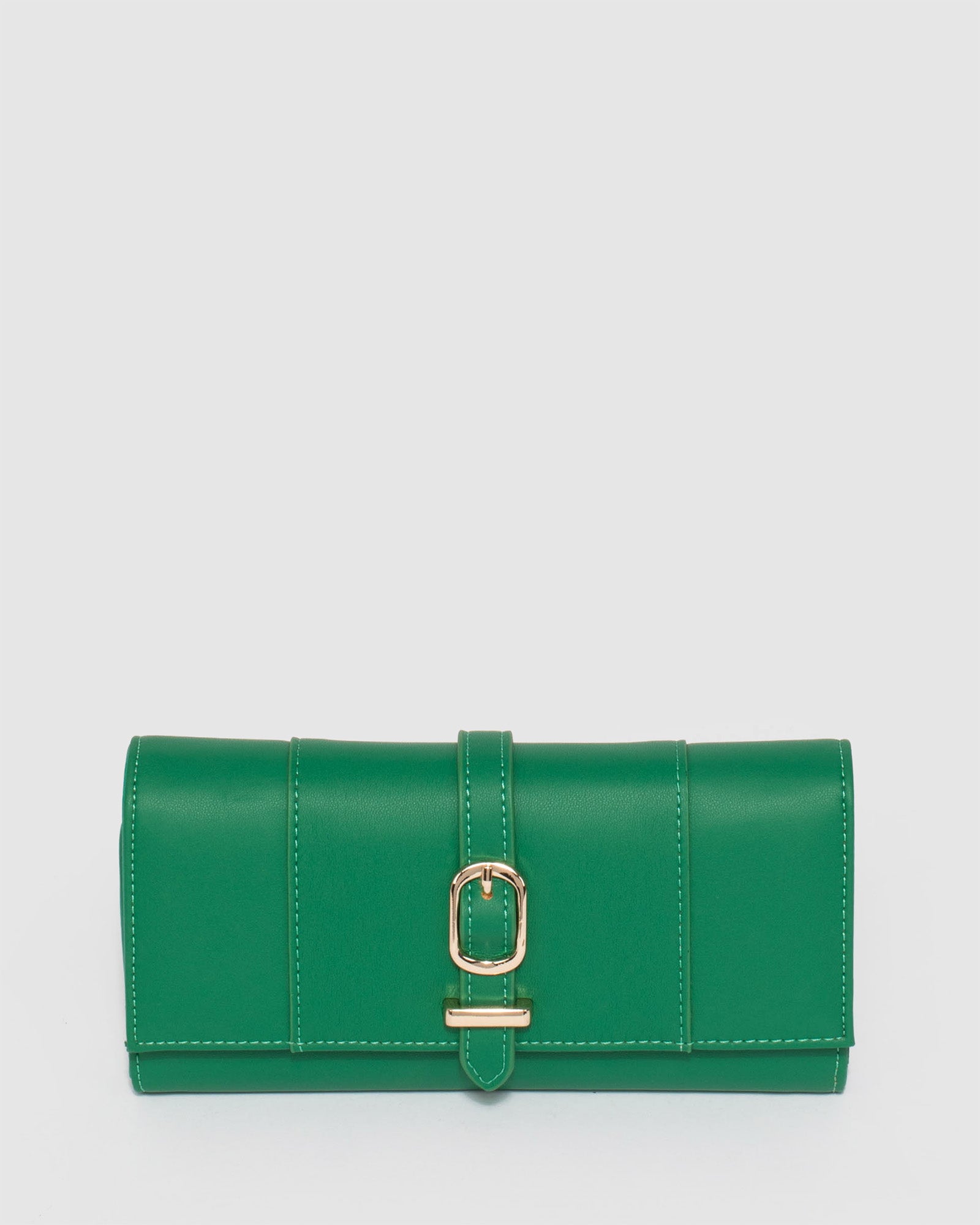 Natalie Buckle Green Wallet