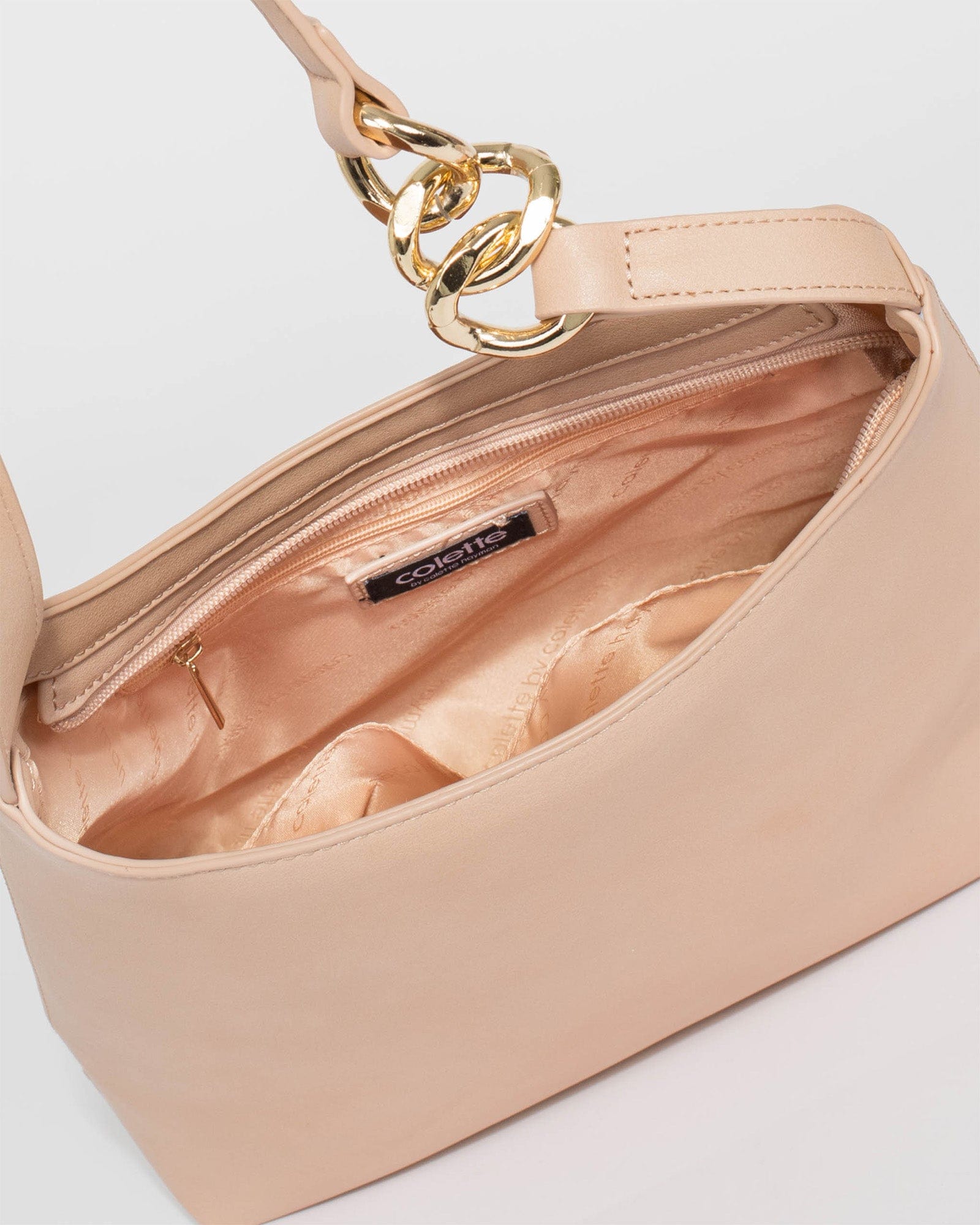 Nude Bella Chain Slouch Bag