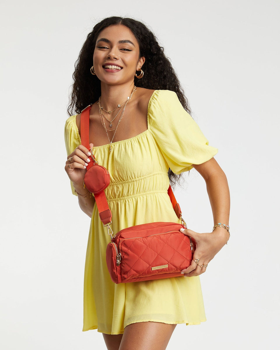 Orange Harper Nylon Crossbody Bag – colette by colette hayman