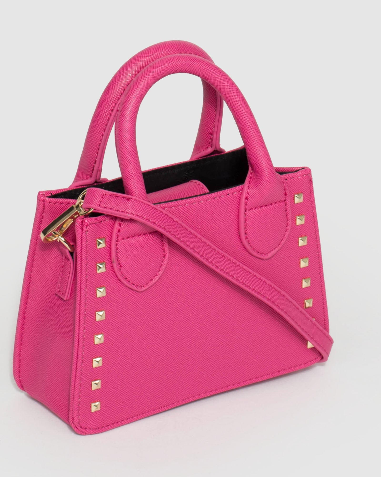 Pink Sibel Stud Mini Tote Bag