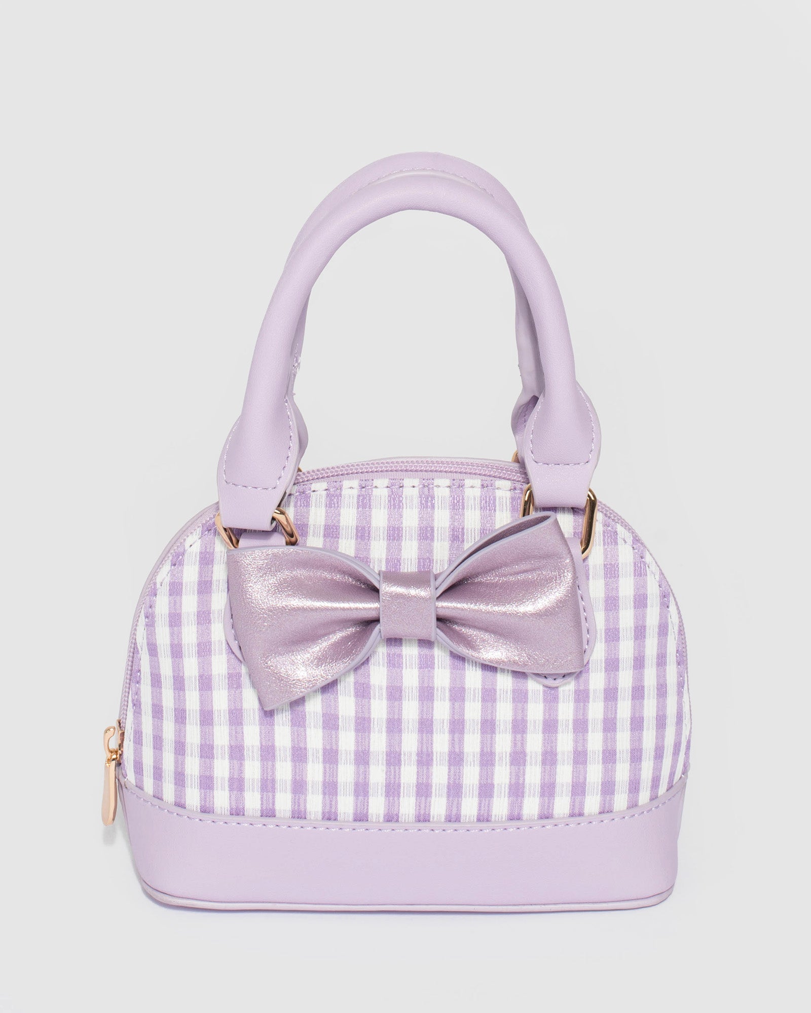 Purple Monica Bow Tote Bag