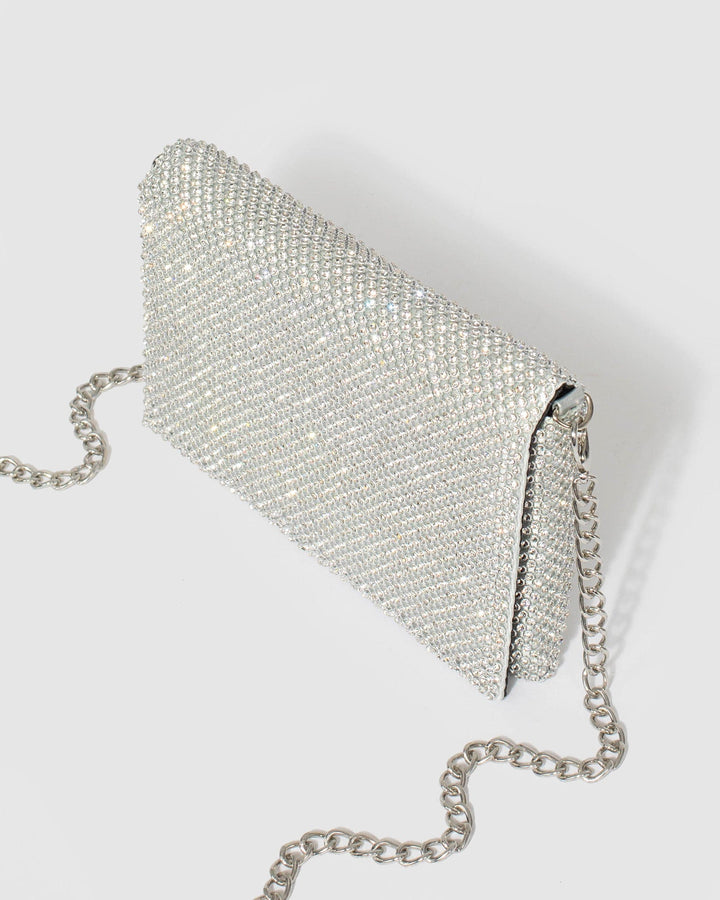 Black Silver Clutch Bag Online – colette by colette hayman