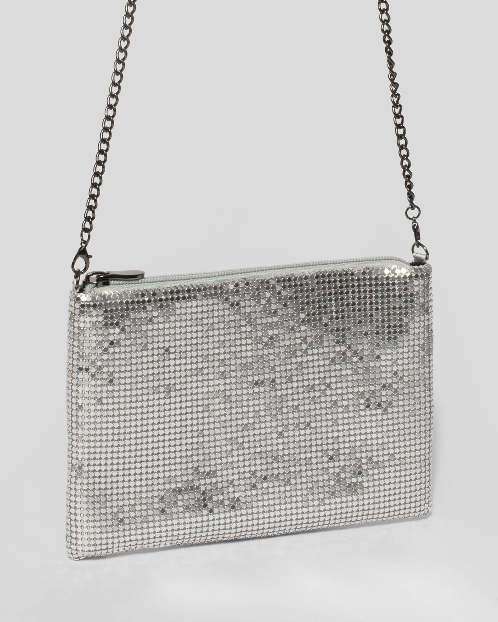 Silver Chelsea Crossbody Bag
