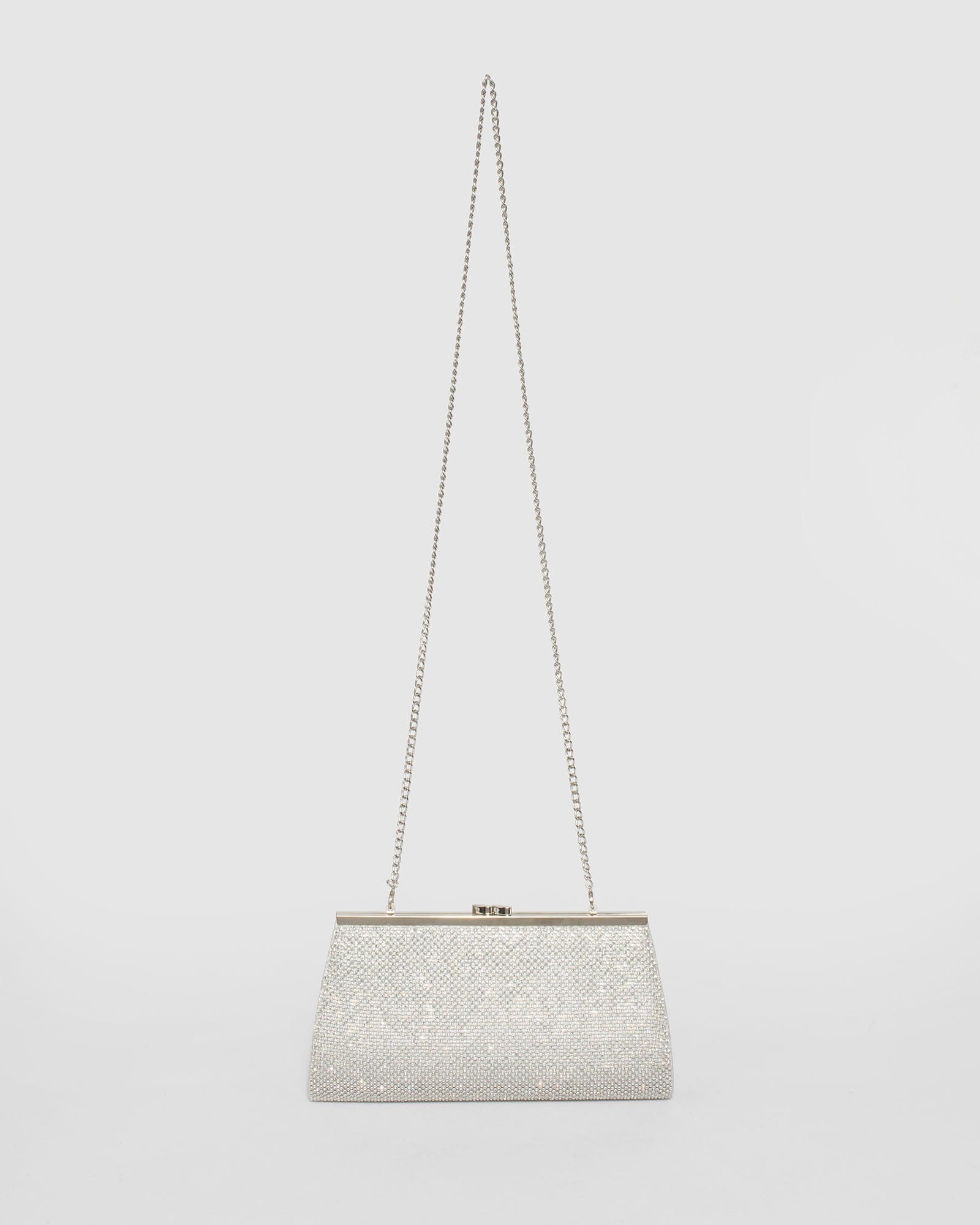 Silver Top Clutch Bag Online