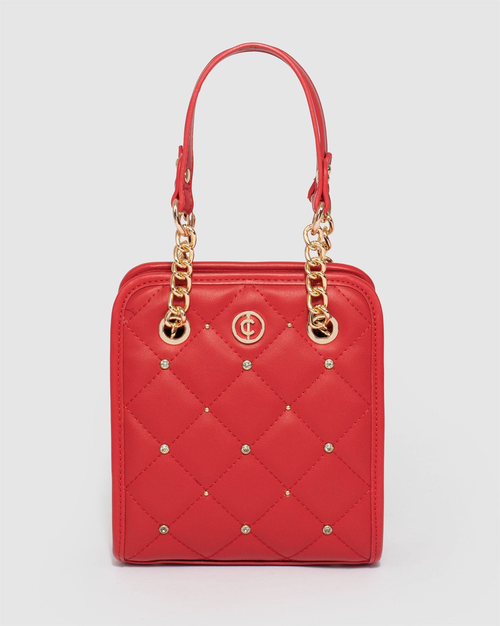 Tadda Stud Red Tote Bag