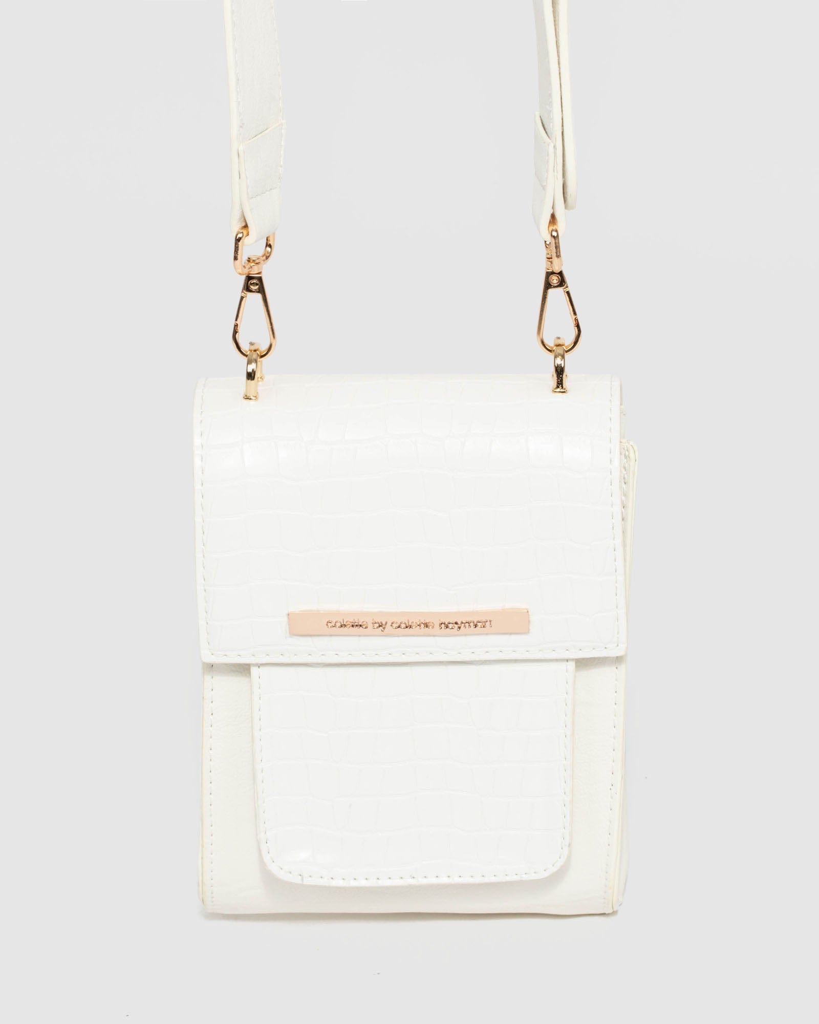 White Lakeisha Mobile Crossbody Bag