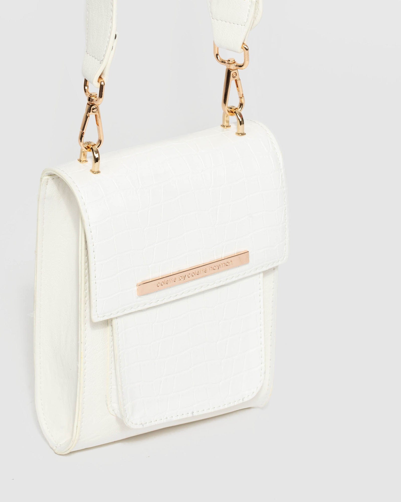 White Lakeisha Mobile Crossbody Bag