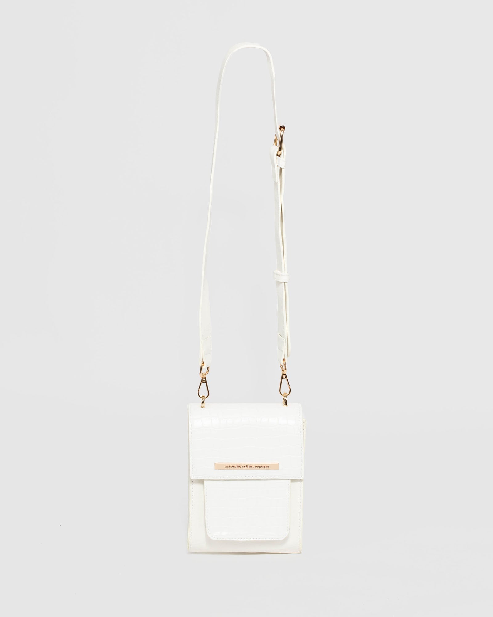 White Lakeisha Mobile Crossbody Bag