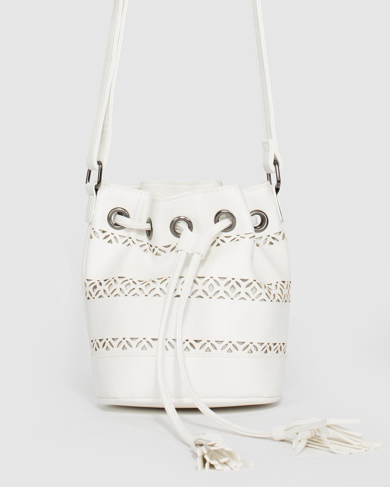 White Tali Bucket Bag Online | Colette Hayman