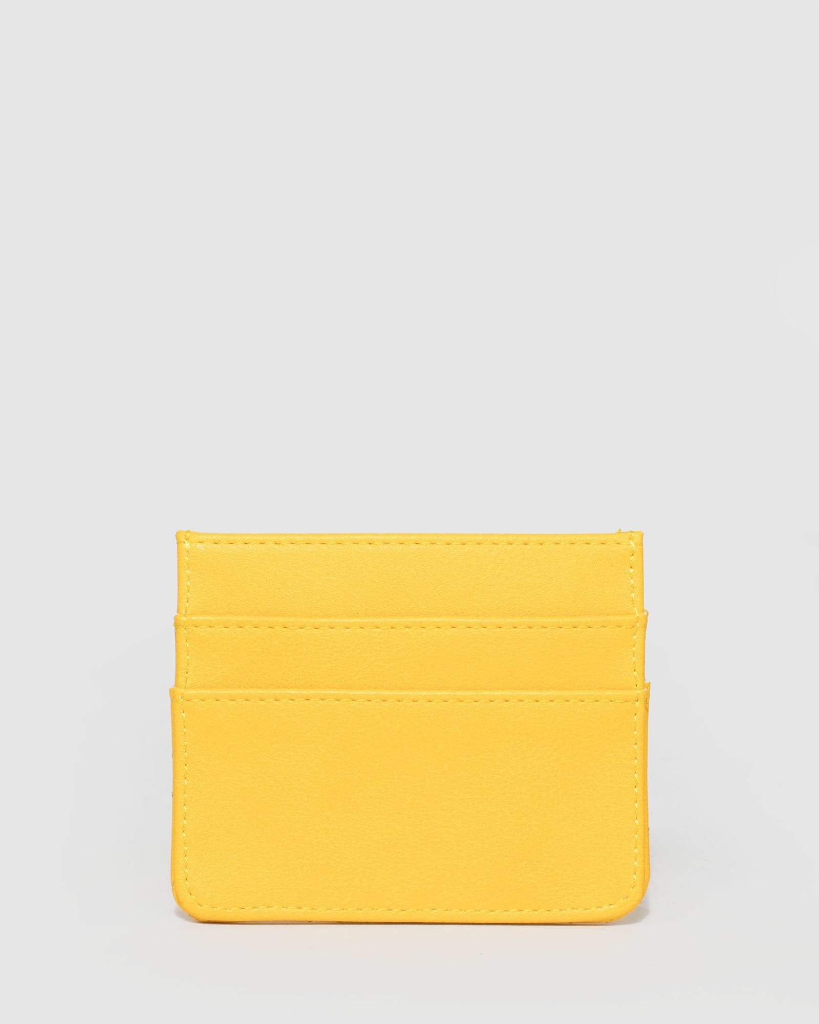 Yellow Chiara Quilted Disc Purse Online | Colette Hayman